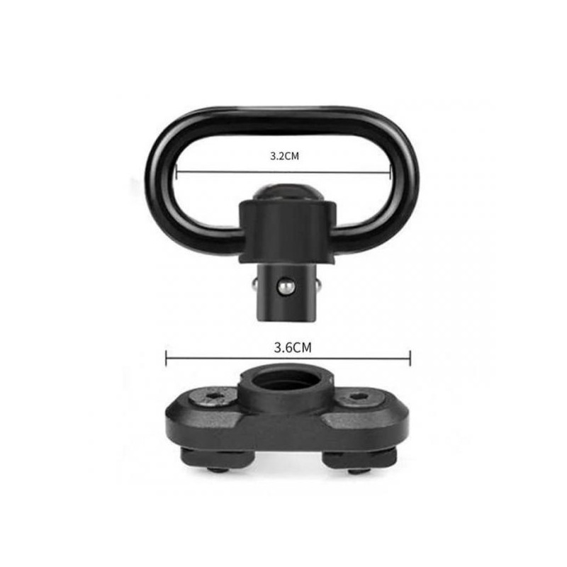 Attache sangle pour rail M-lok