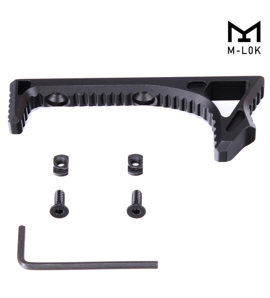 Handstop tactique incurvé en metal pour attache M-lok