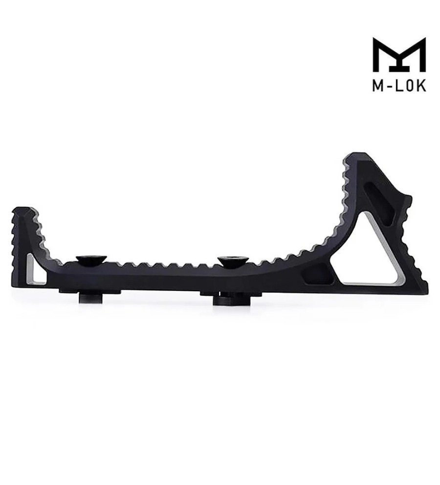 Handstop tactique incurvé en metal pour attache M-lok