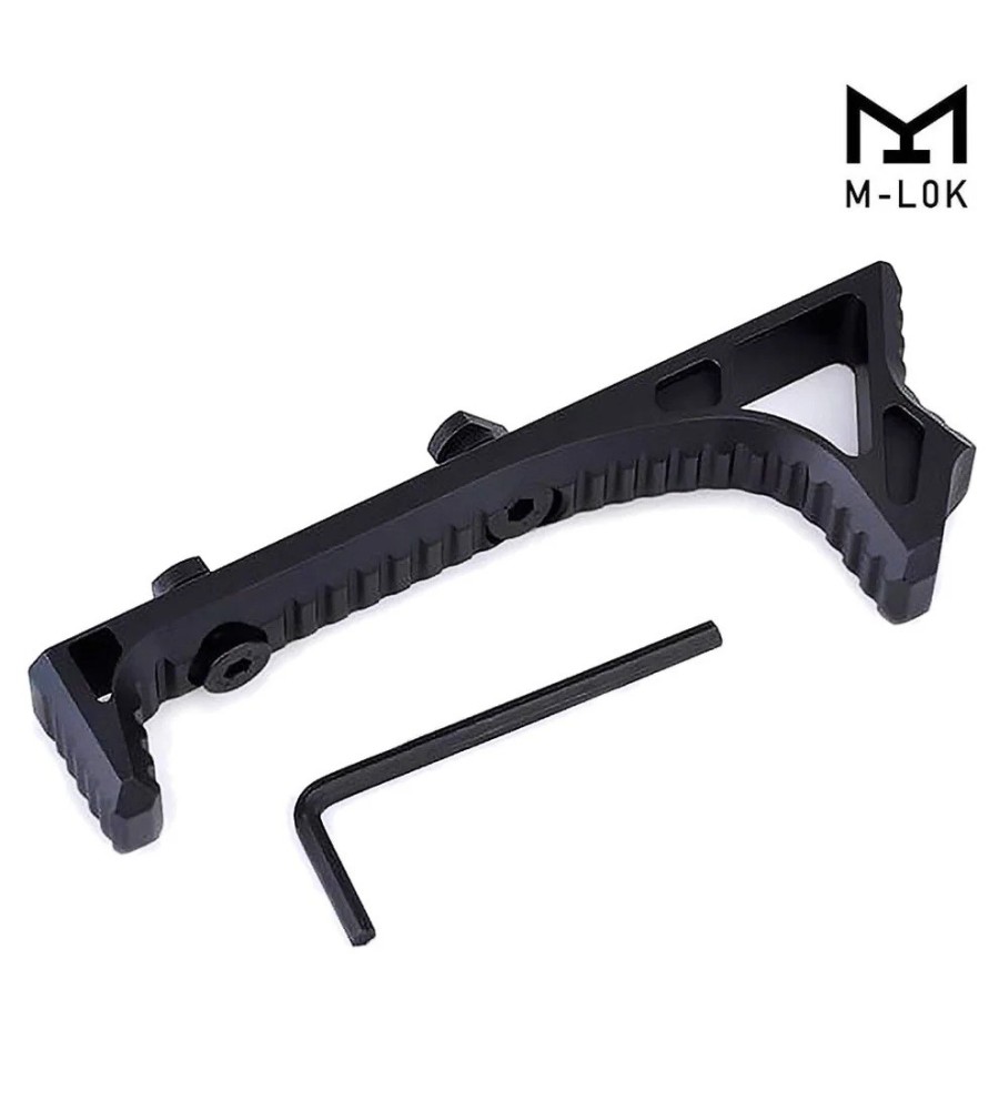 Handstop tactique incurvé en metal pour attache M-lok